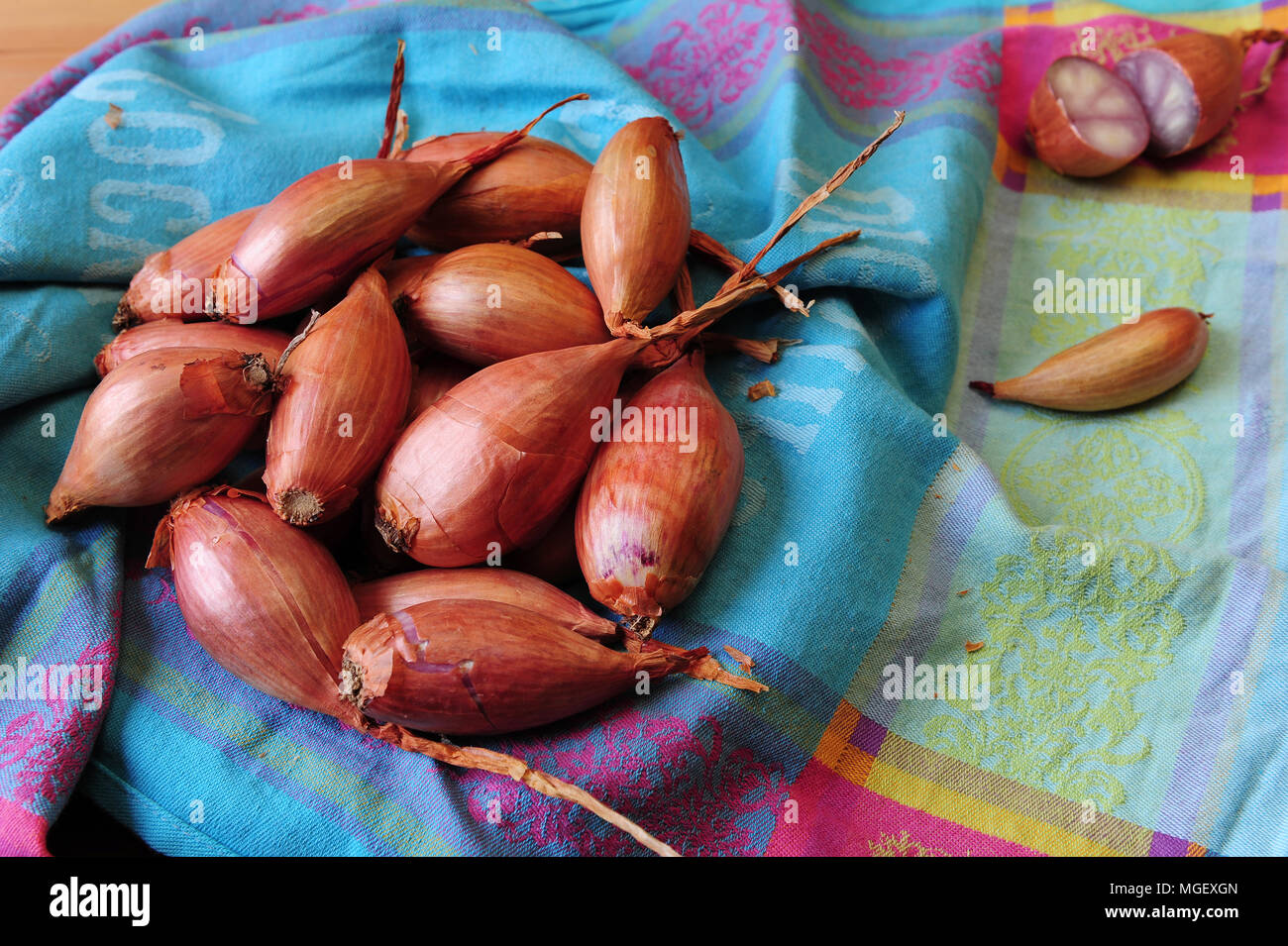 Echalotes du marais from Cherrueix, Brest, France Stock Photo - Alamy