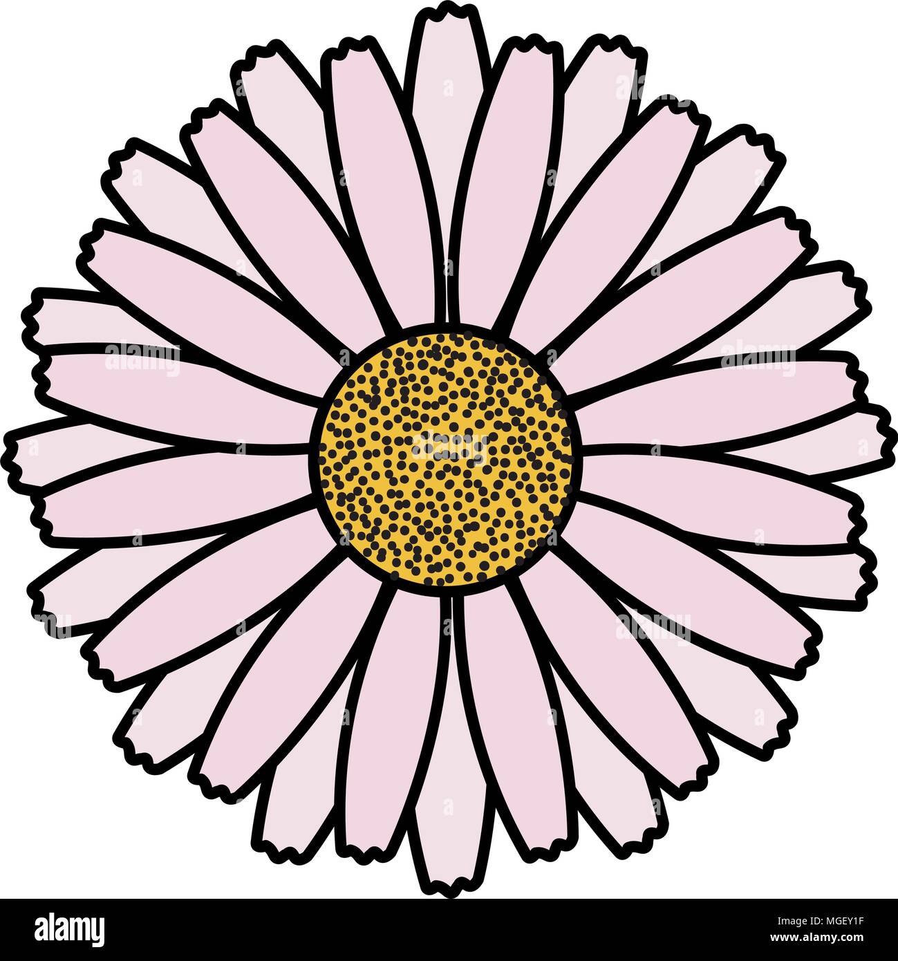 beautiful flower decorative icon Stock Vector Image & Art - Alamy