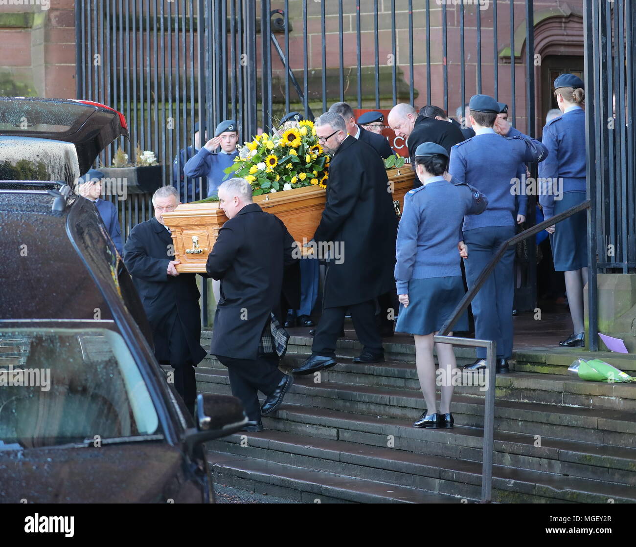 The funeral of Sir Ken Dodd at Liverpool’s Anglican Cathedral Featuring ...