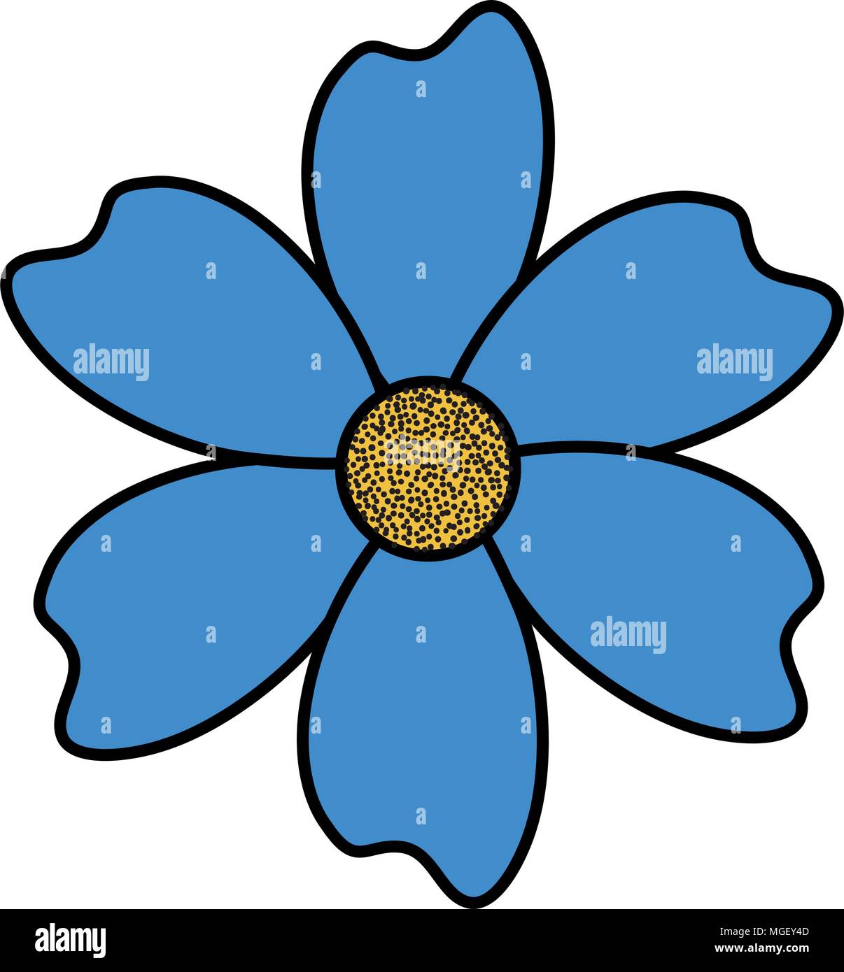 beautiful flower decorative icon Stock Vector Image & Art - Alamy