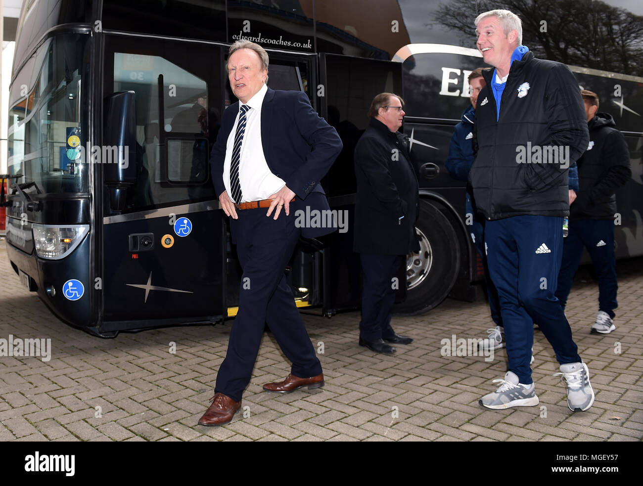 Cardiff City manager Neil Warnock before the Sky Bet Championship match ...