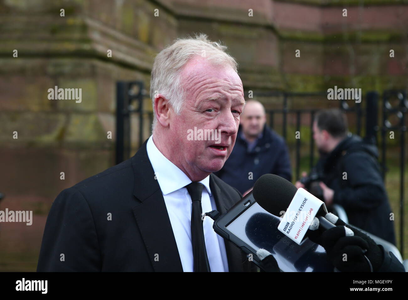 The funeral of Sir Ken Dodd at Liverpool’s Anglican Cathedral Featuring ...