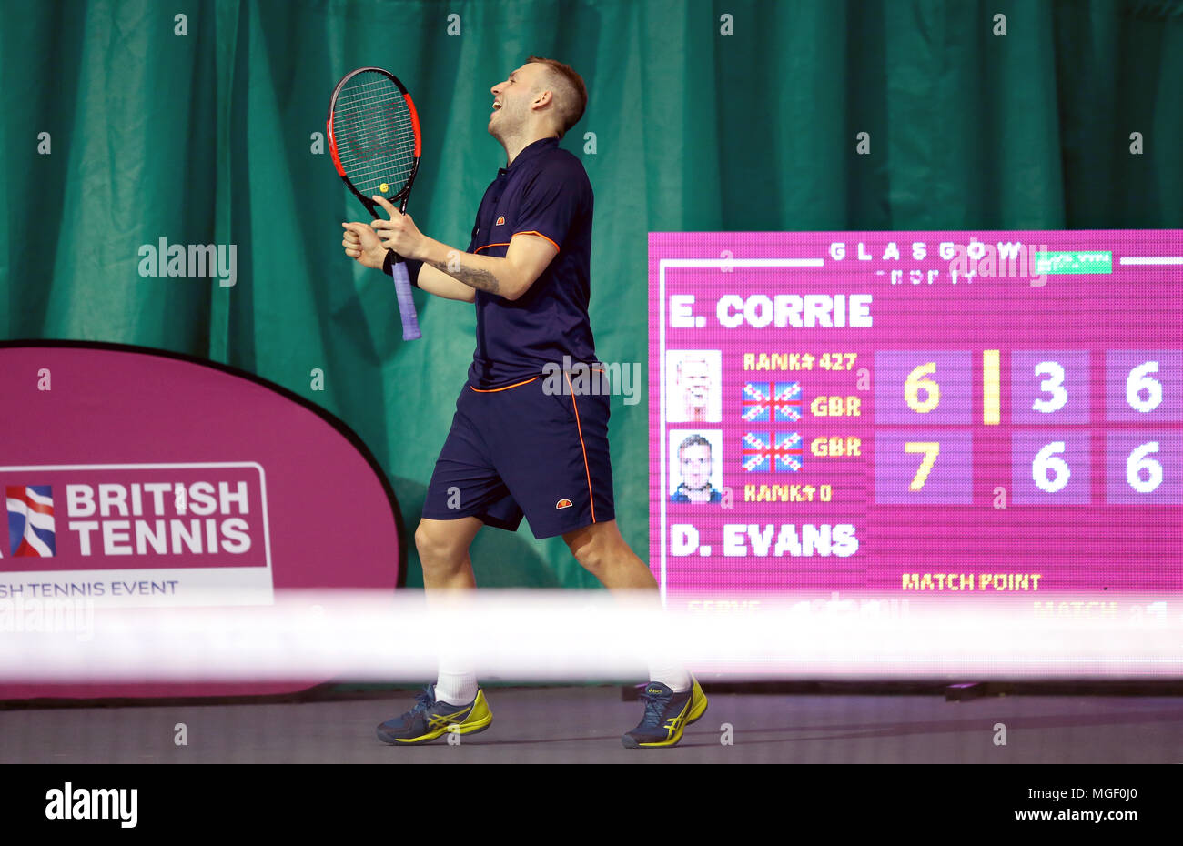 Great Britain's Dan Evans celebrates winning his match against Edward ...