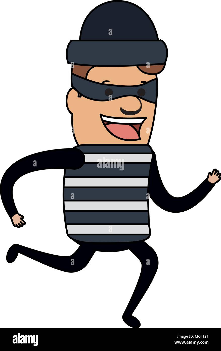 Running scared person Stock Vector Images - Alamy