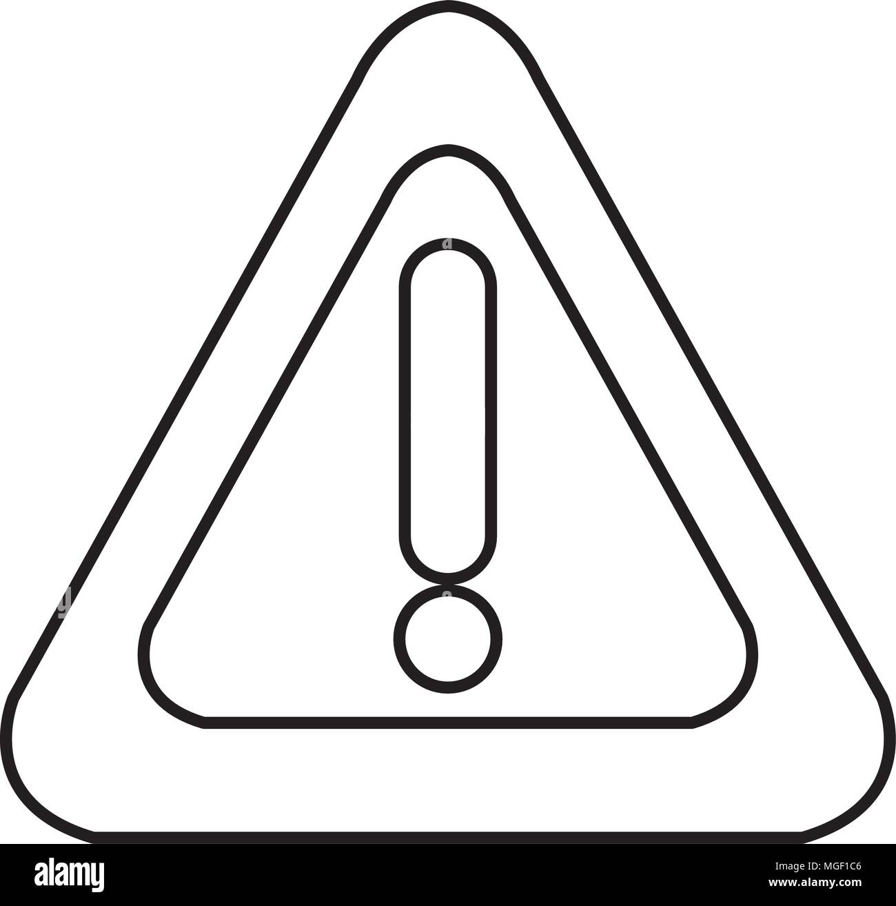 alert sign triangle icon Stock Vector Image & Art - Alamy