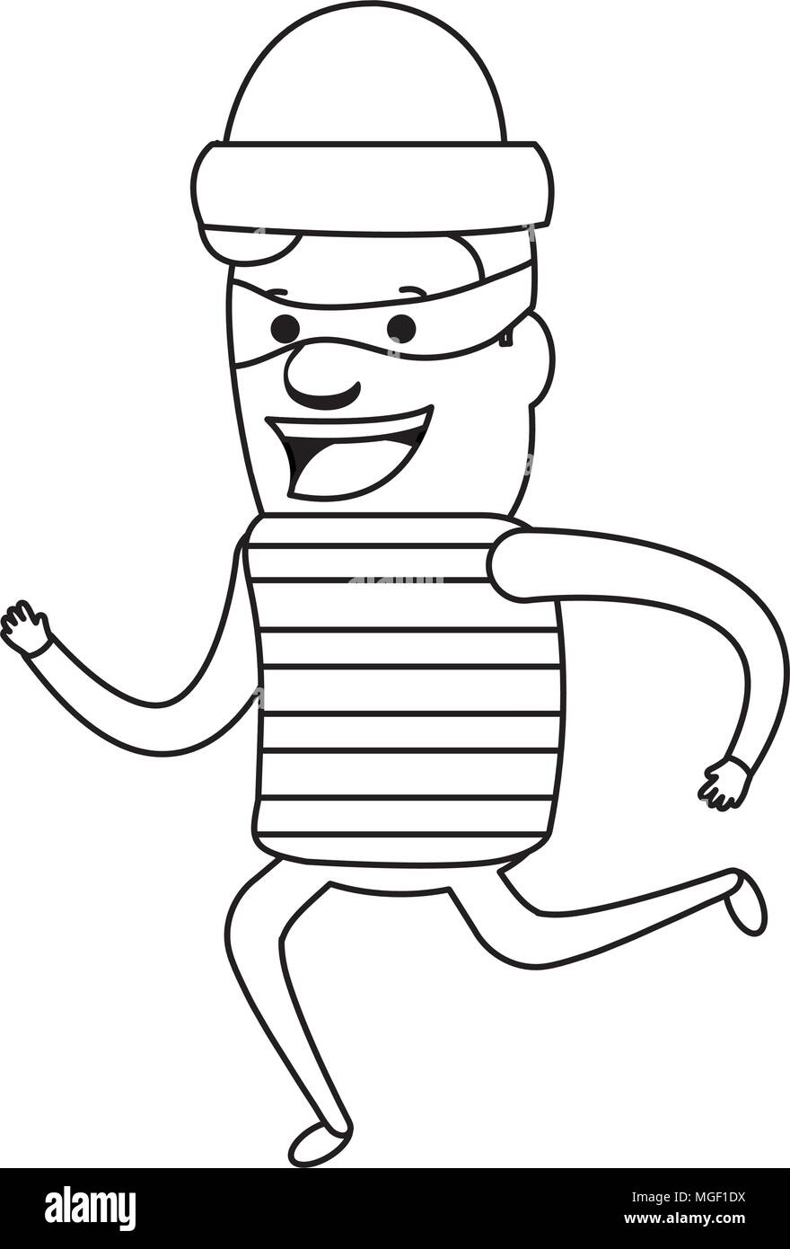 Man running scared Black and White Stock Photos & Images - Alamy