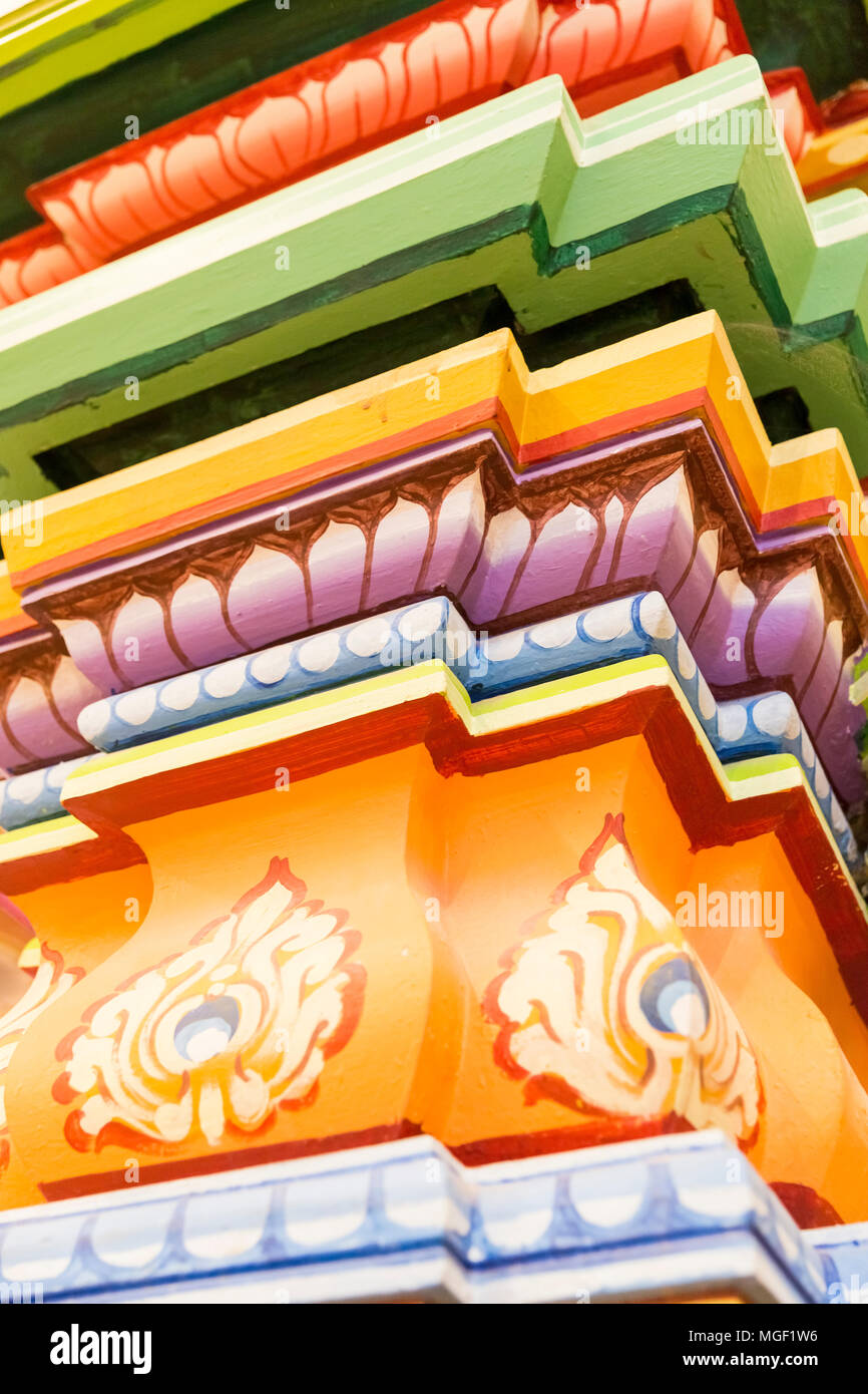 Close-up details of colored colorful yellow, orange, red, green, blue ...