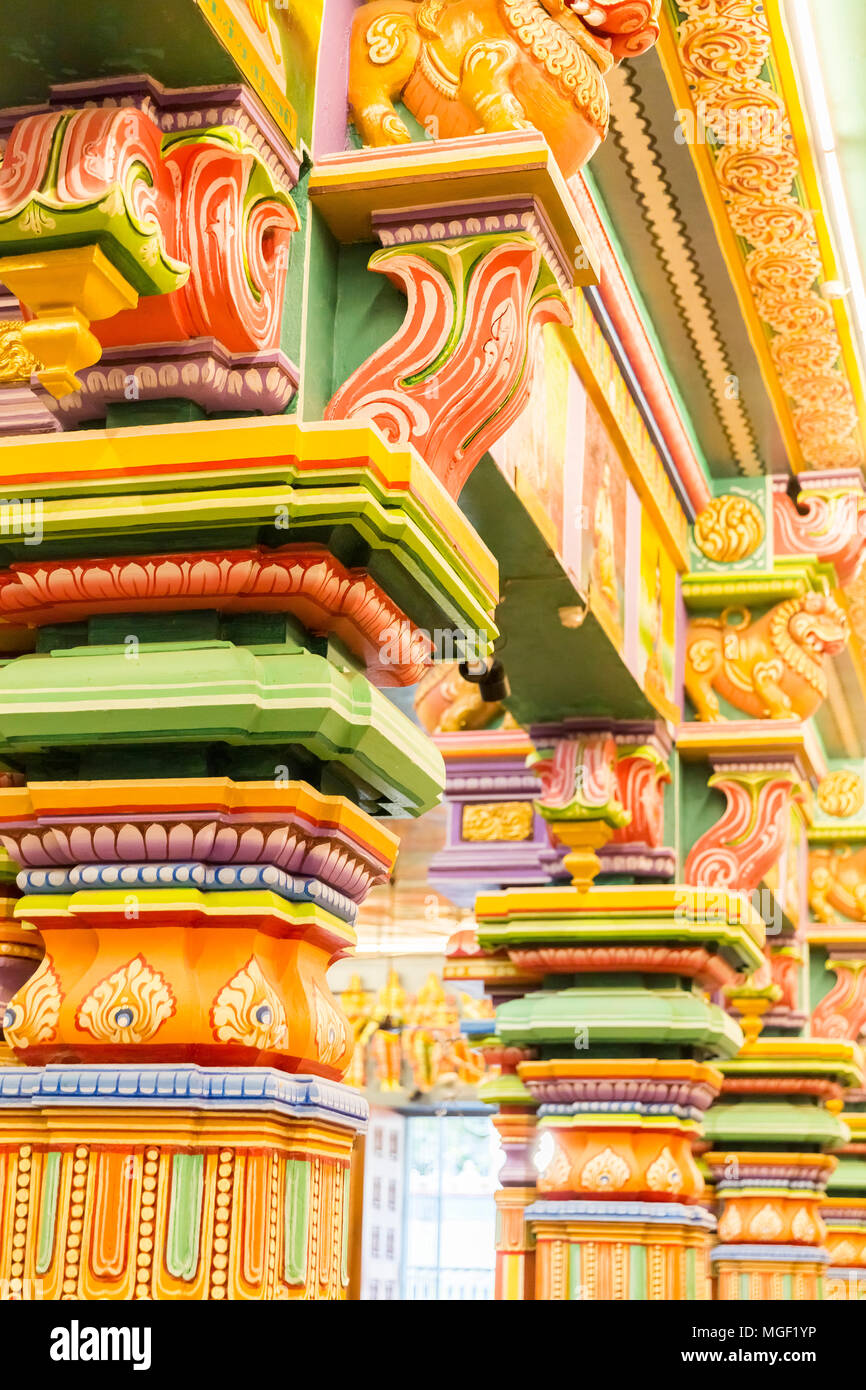 Close-up details of colored colorful yellow, orange, red, green, blue ...