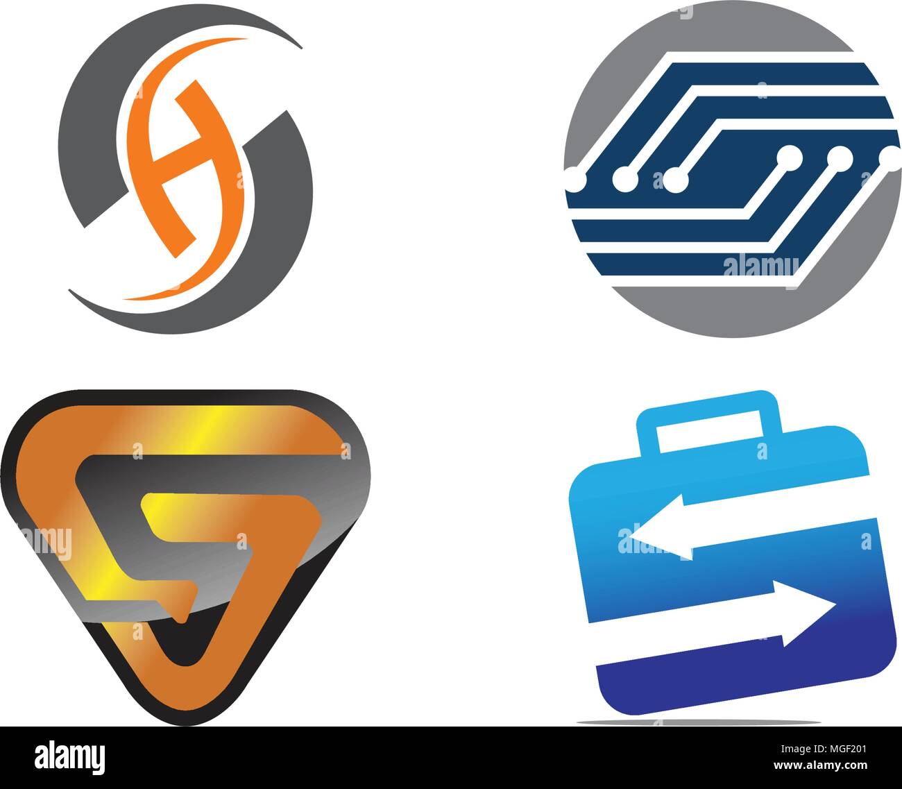 Logotype Modern Template Set Stock Vector Image & Art - Alamy