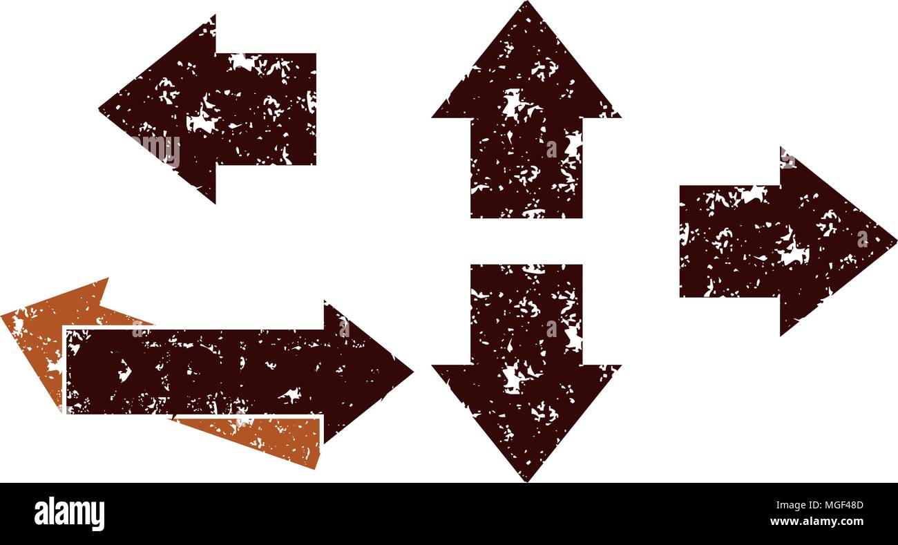 Arrow Rough Template Set Stock Vector Image & Art - Alamy