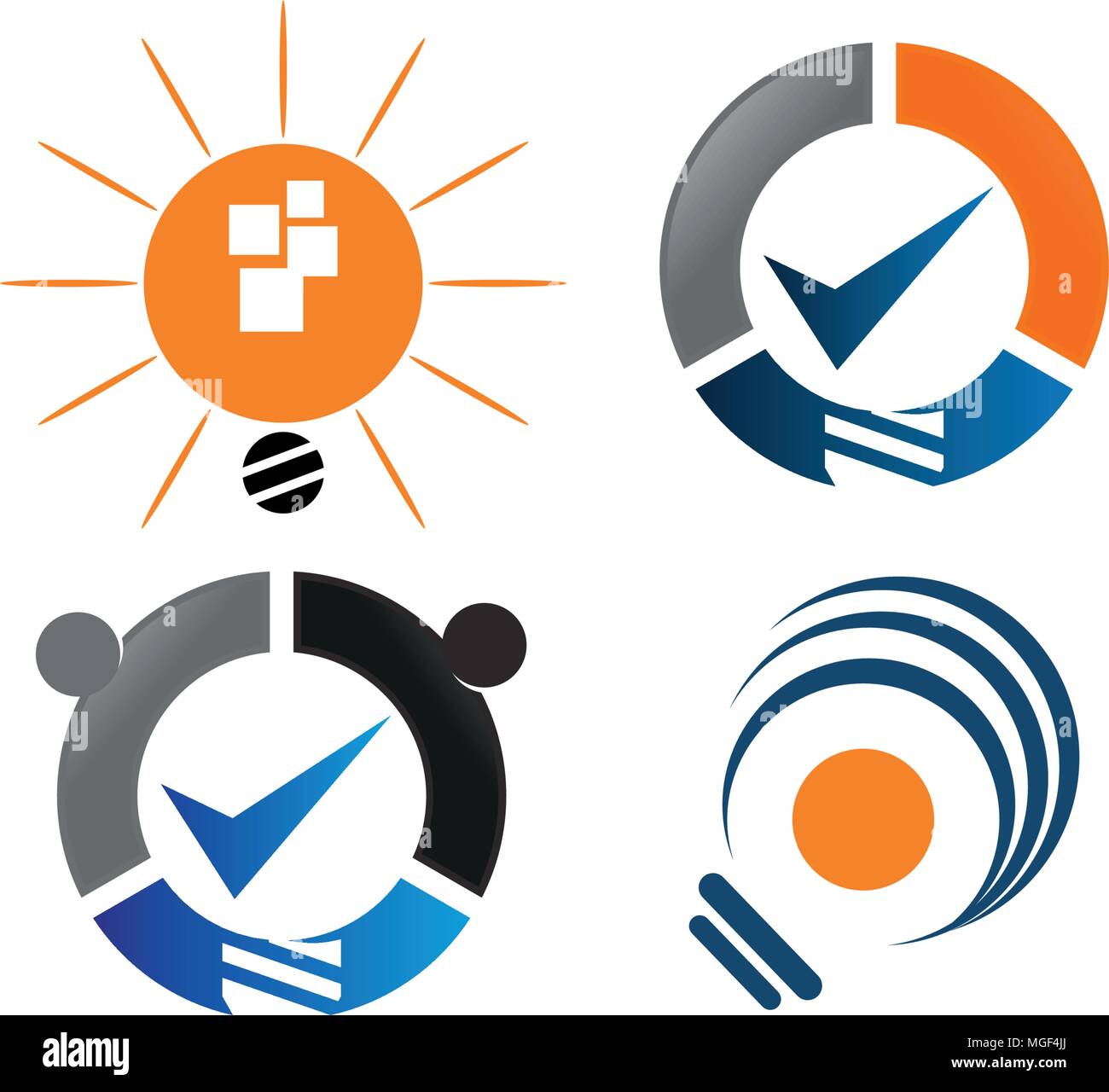 Solution Innovation icon Set Stock Vector Image & Art - Alamy