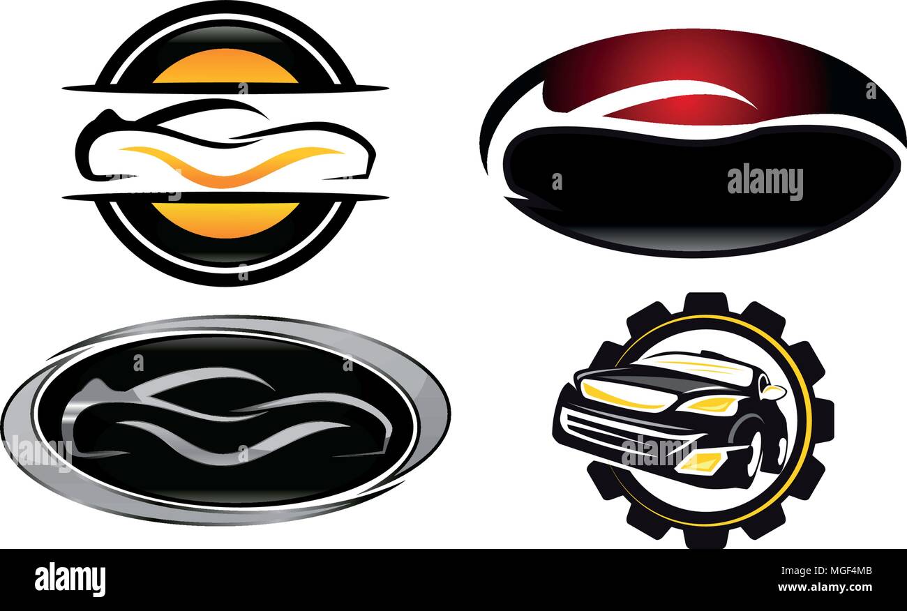 Global Auto Center Template Set Stock Vector Image & Art - Alamy