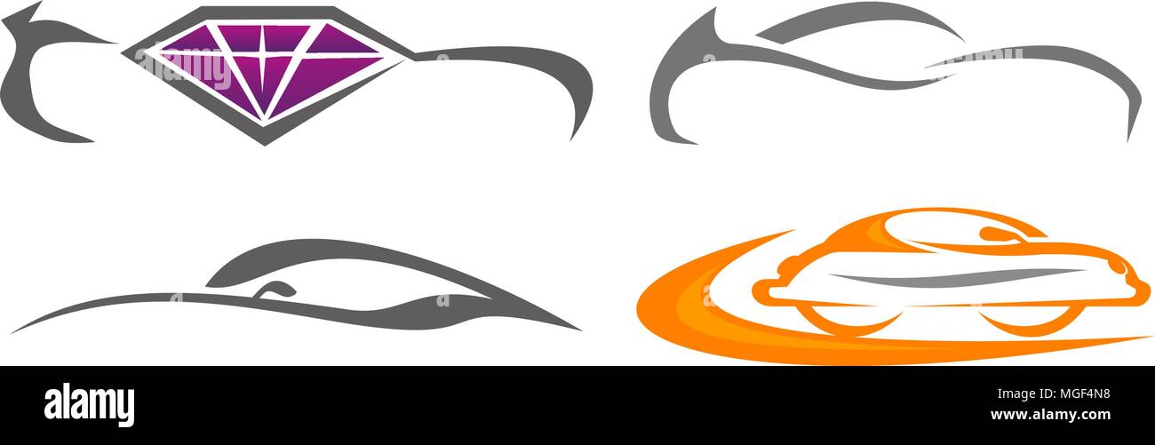 Car Solution Template Set Stock Vector Image & Art - Alamy