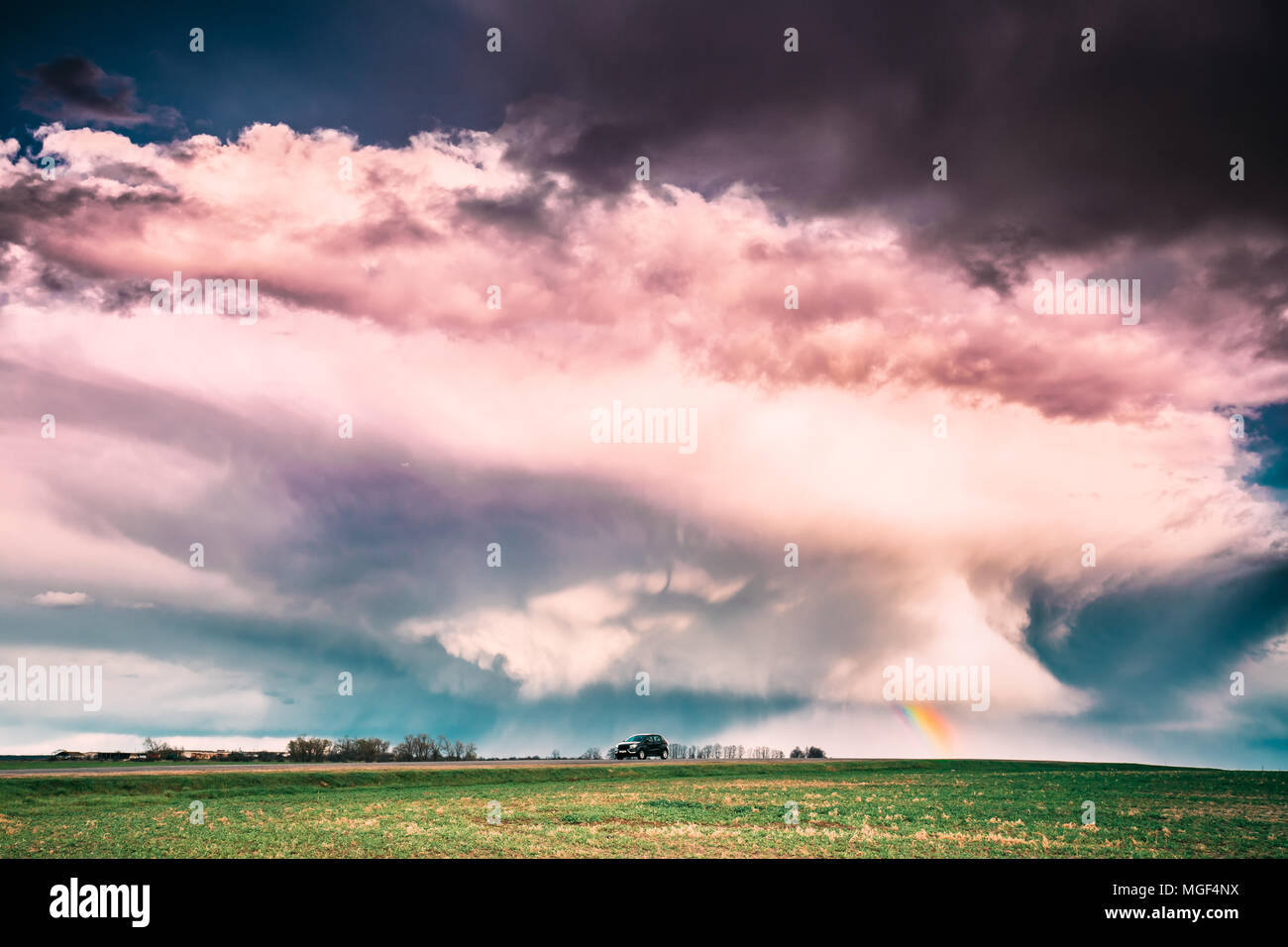 Rainbow after rainfall hi-res stock photography and images - Alamy