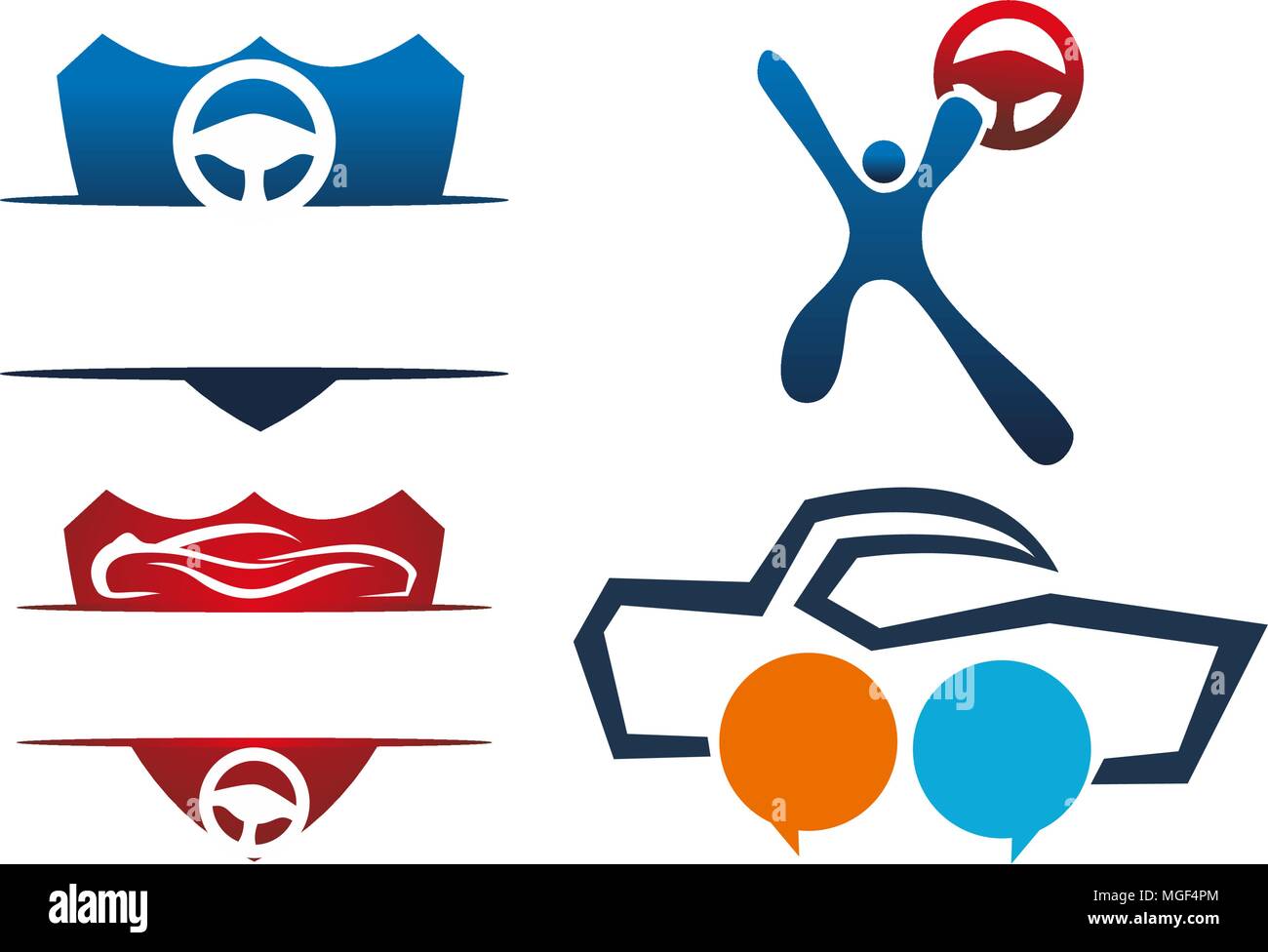 Car Solution Template Set Stock Vector Image & Art - Alamy