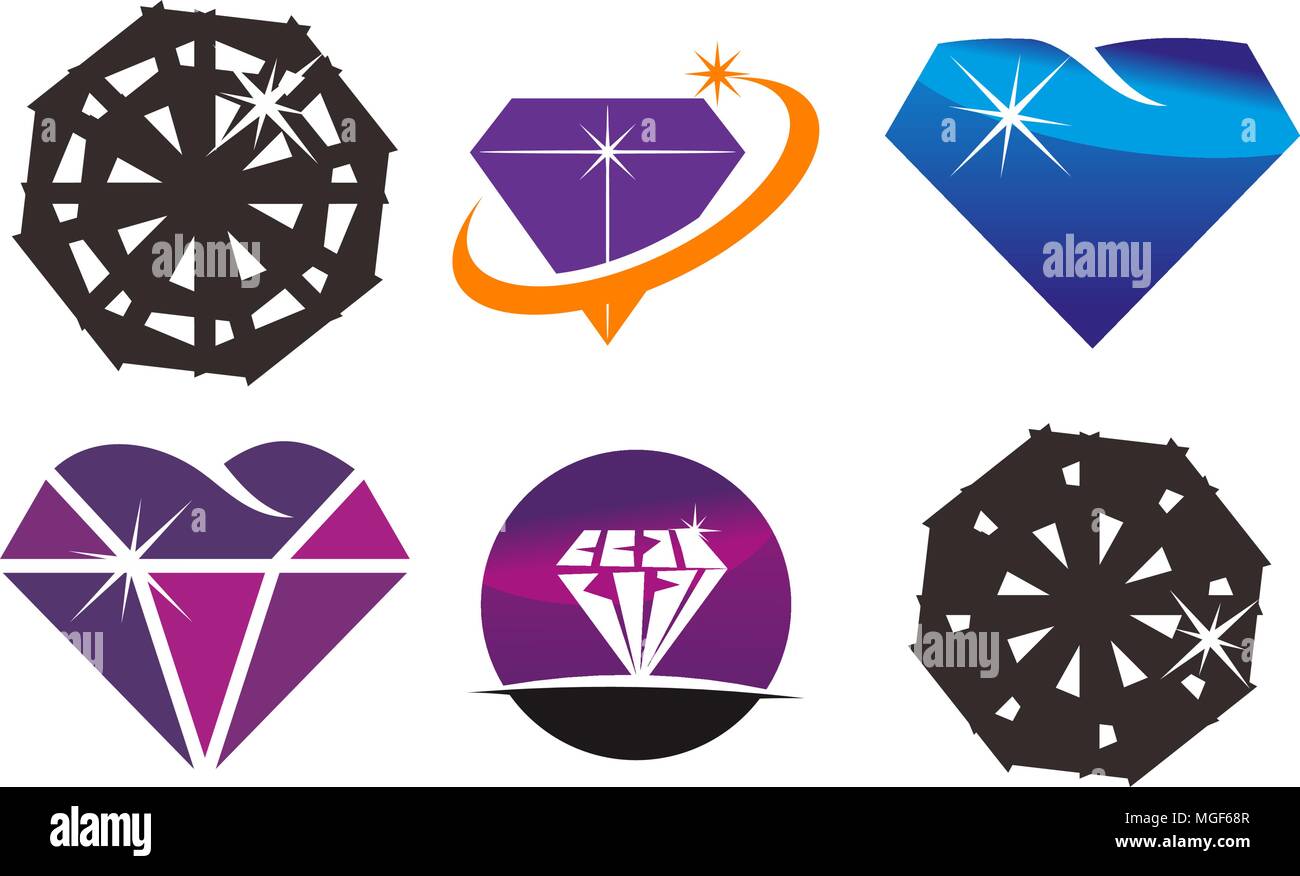 Diamond symbol Template Blank Set Stock Vector Image & Art - Alamy