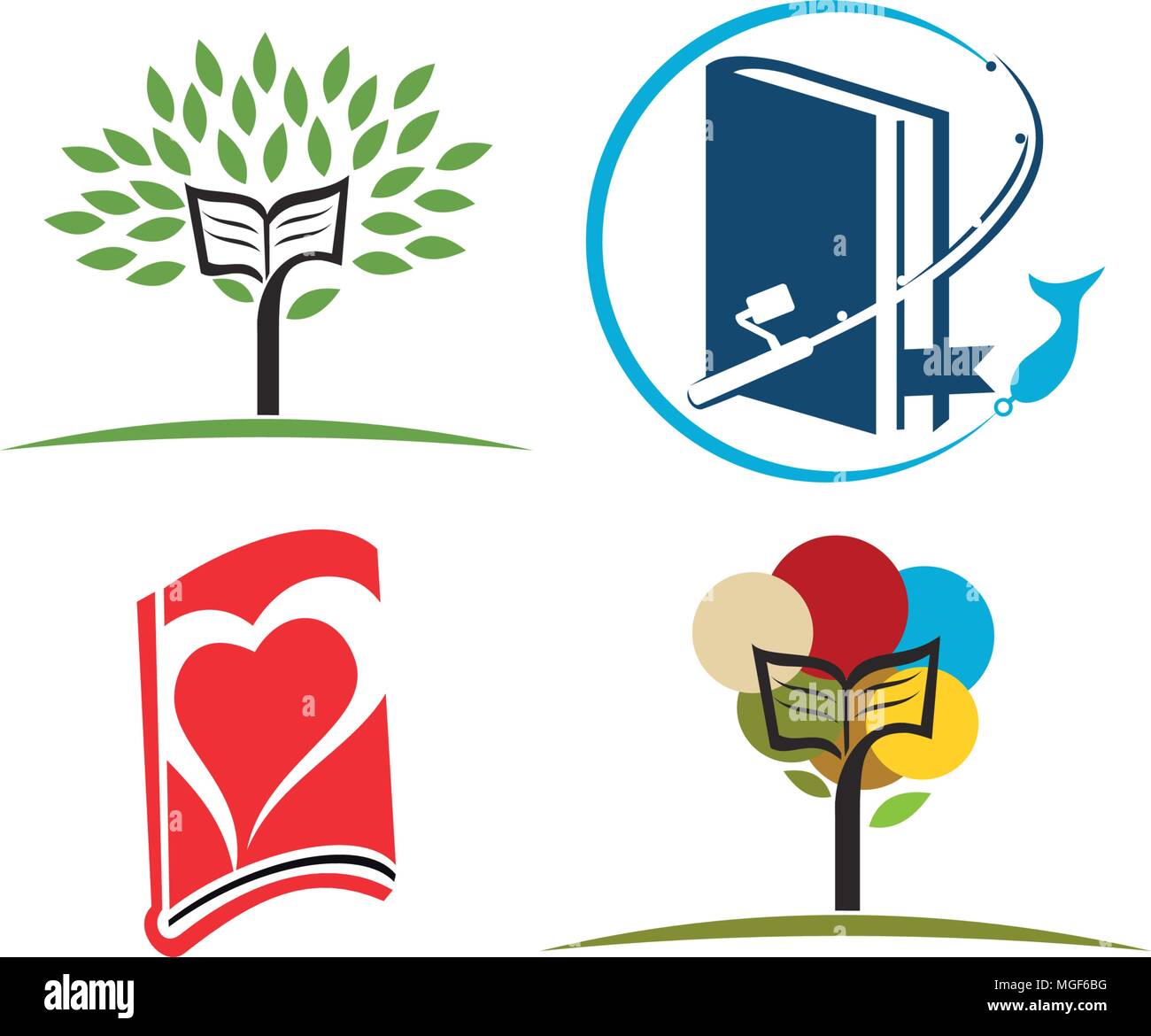 Education Vector Template Set Stock Vector Image & Art - Alamy
