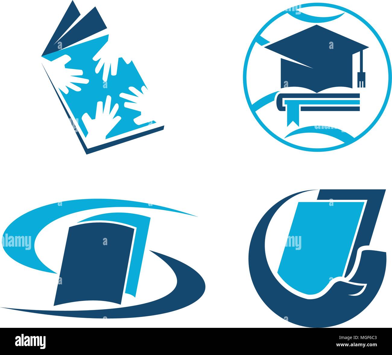 Education Vector Template Set Stock Vector Image & Art - Alamy
