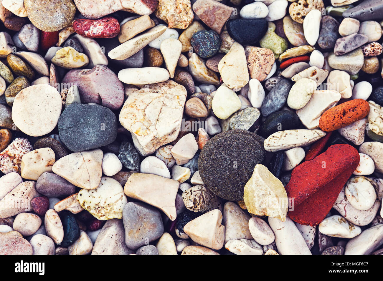 colorful stones at the beach Stock Photo - Alamy