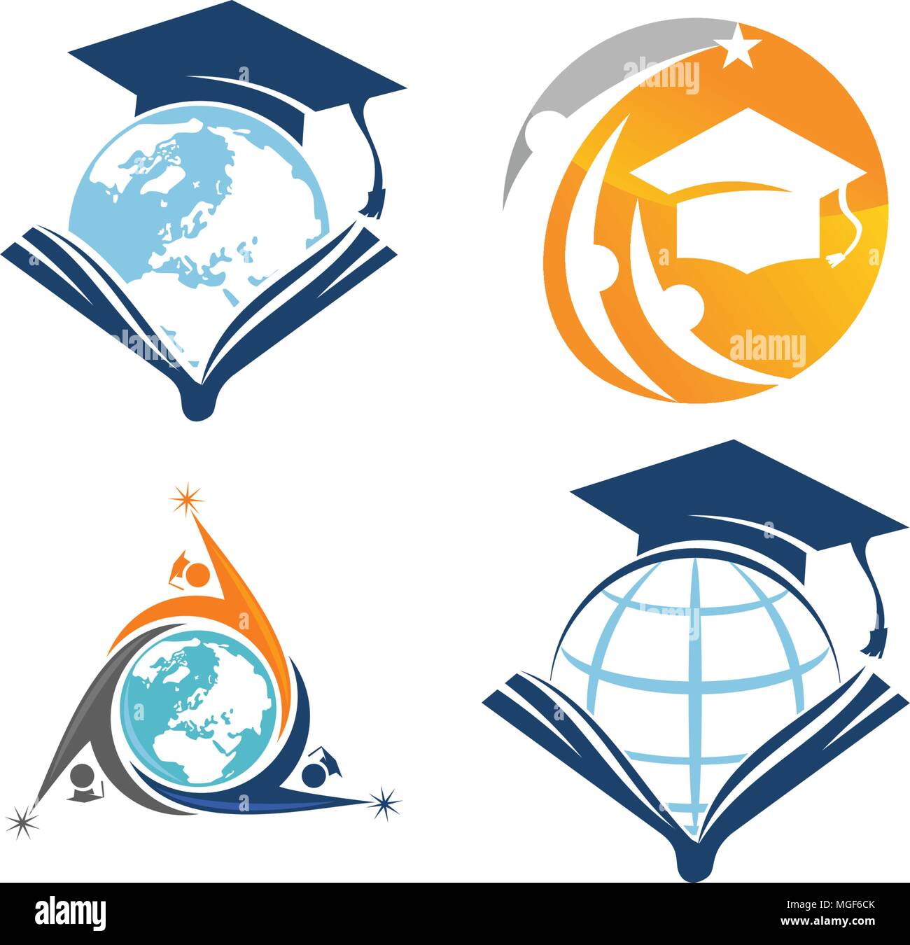 Education Vector Template Set Stock Vector Image & Art - Alamy
