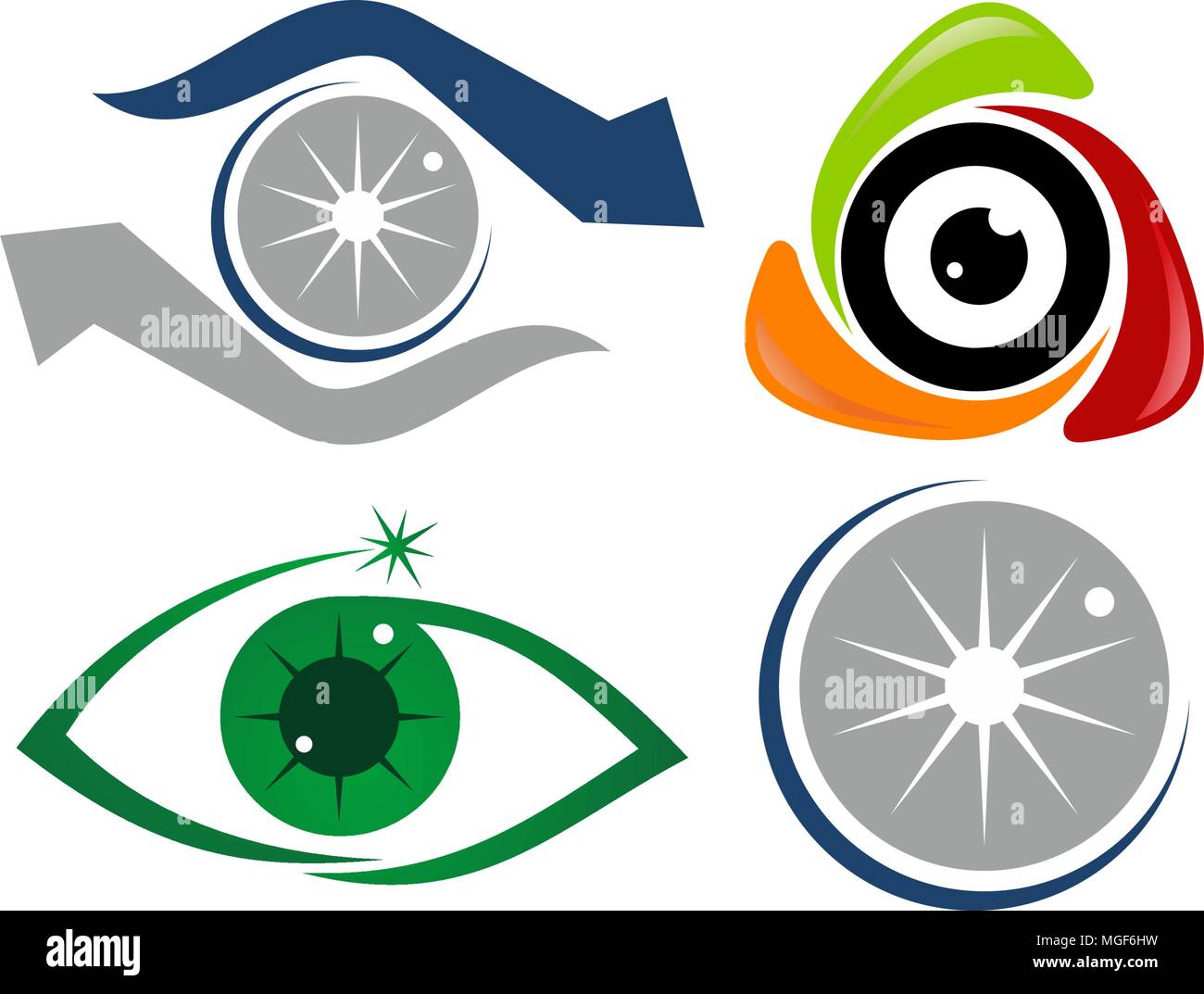 Eye Care Template Set Stock Vector Image & Art - Alamy