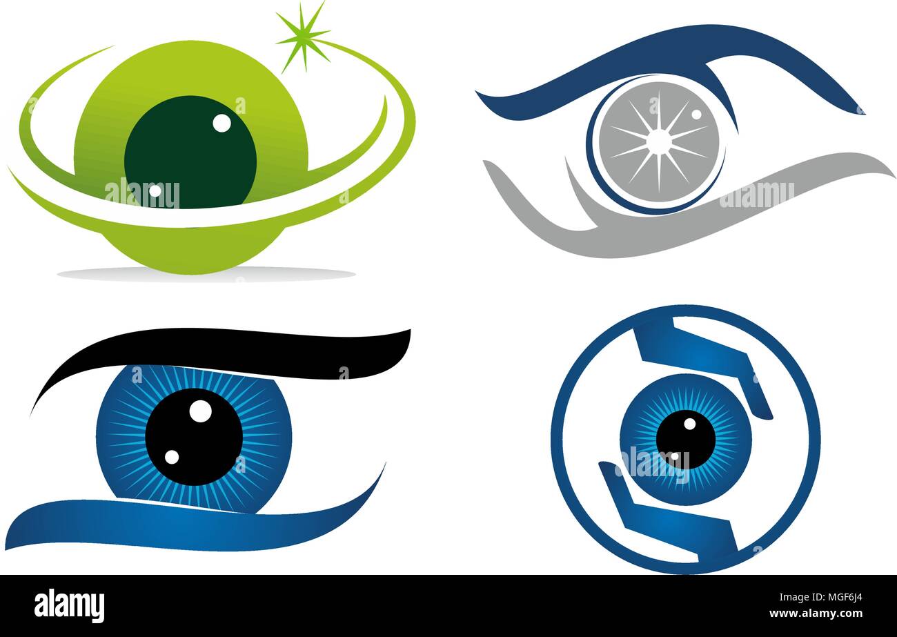 Eye Care Template Set Stock Vector Image & Art - Alamy