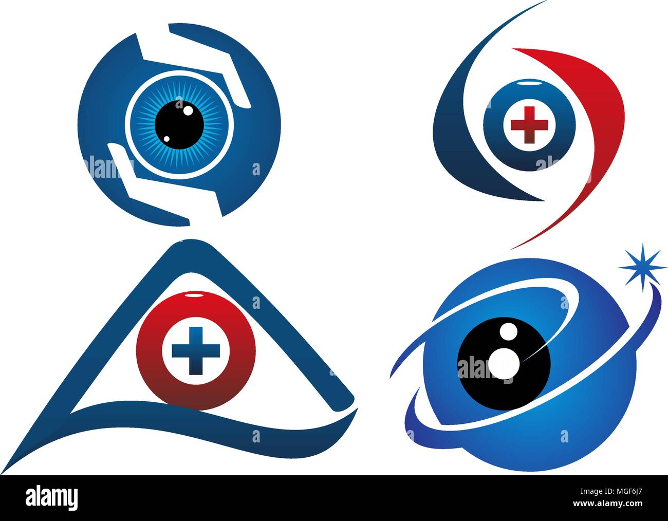 Eye Care Template Set Stock Vector Image & Art - Alamy