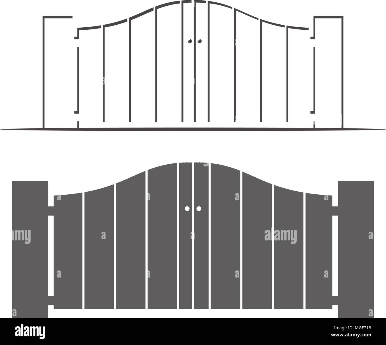 Gate Way Template Set Stock Vector Image & Art - Alamy