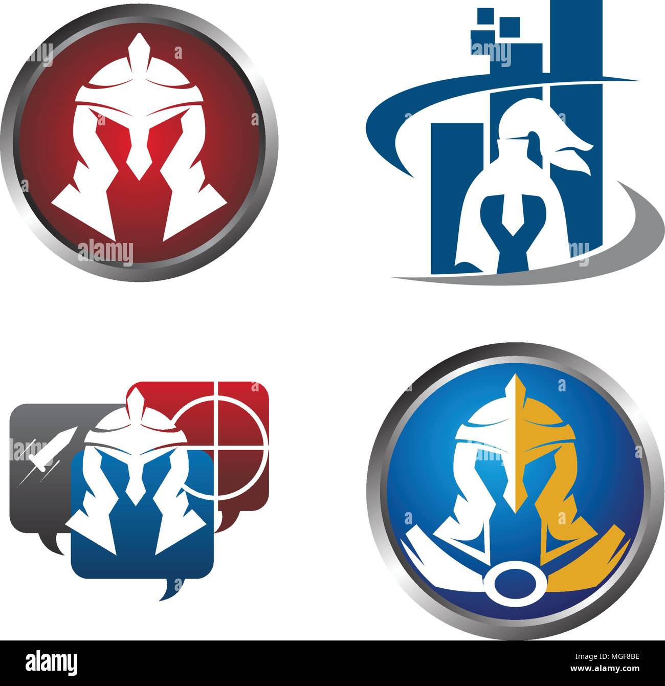 Helmet Warrior Template Set Stock Vector Image & Art - Alamy