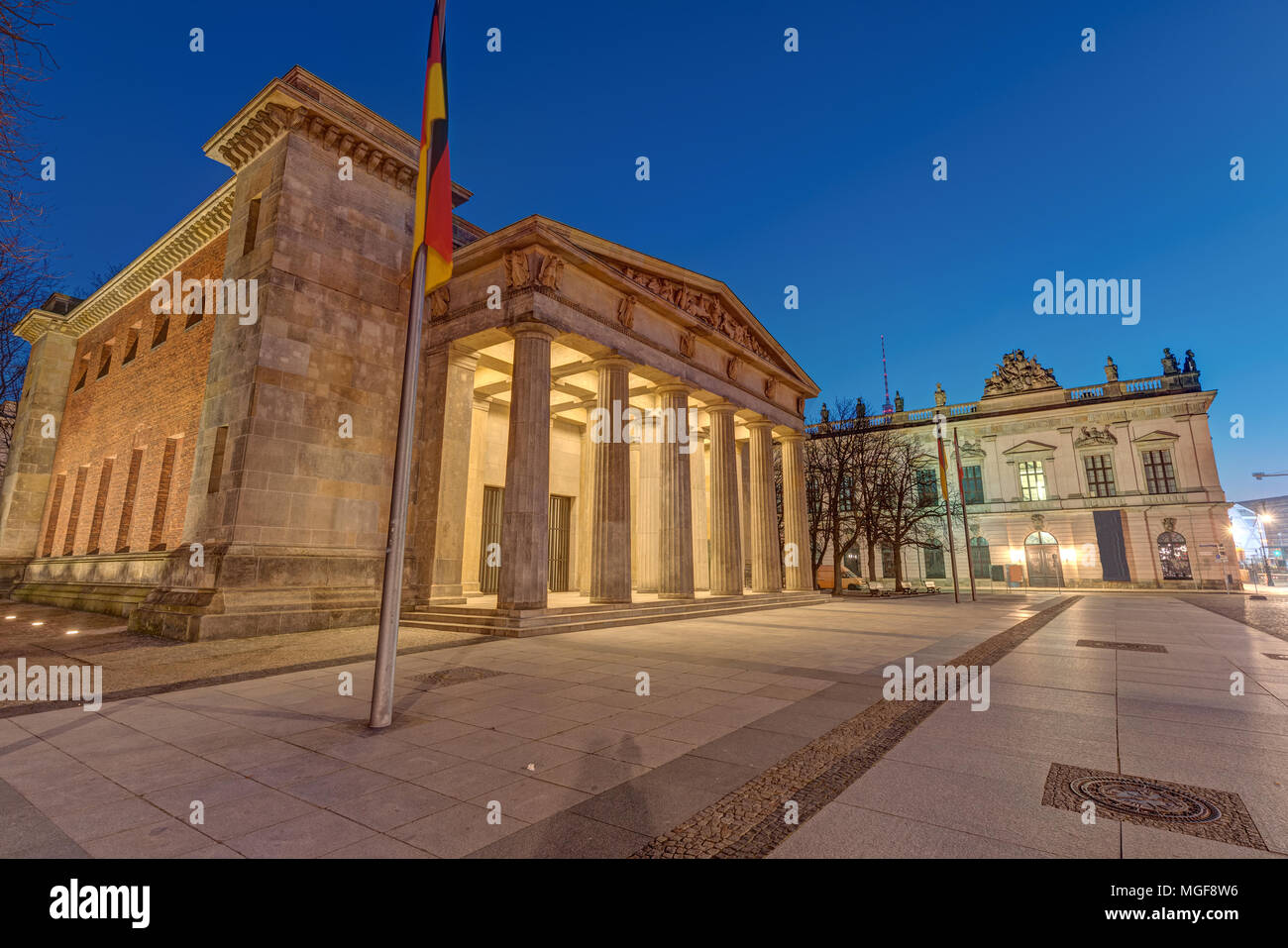 The Neue Wache war memorial and the German Historical Museum in Berlin ...