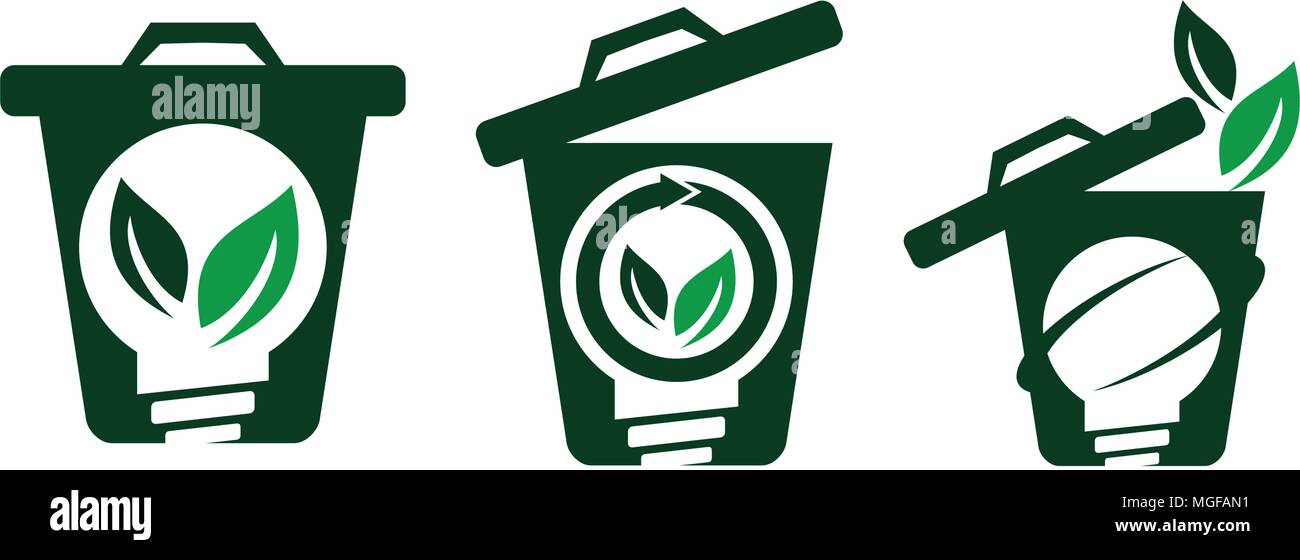 Plastic bag plant waste Stock Vector Images - Alamy