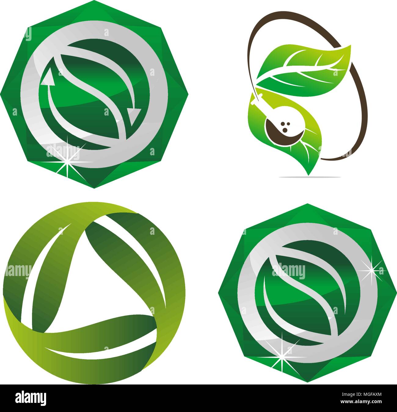 Leaf Motion Rotation Template Set Stock Vector Image & Art - Alamy
