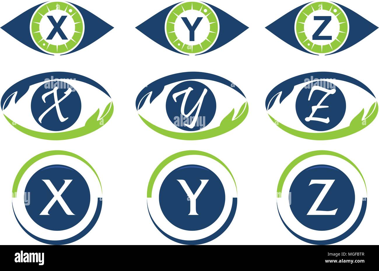 Eye Care Solutions Set Stock Vector Image & Art - Alamy