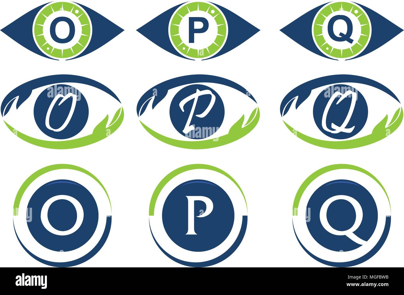 Logo eye p hi-res stock photography and images - Alamy