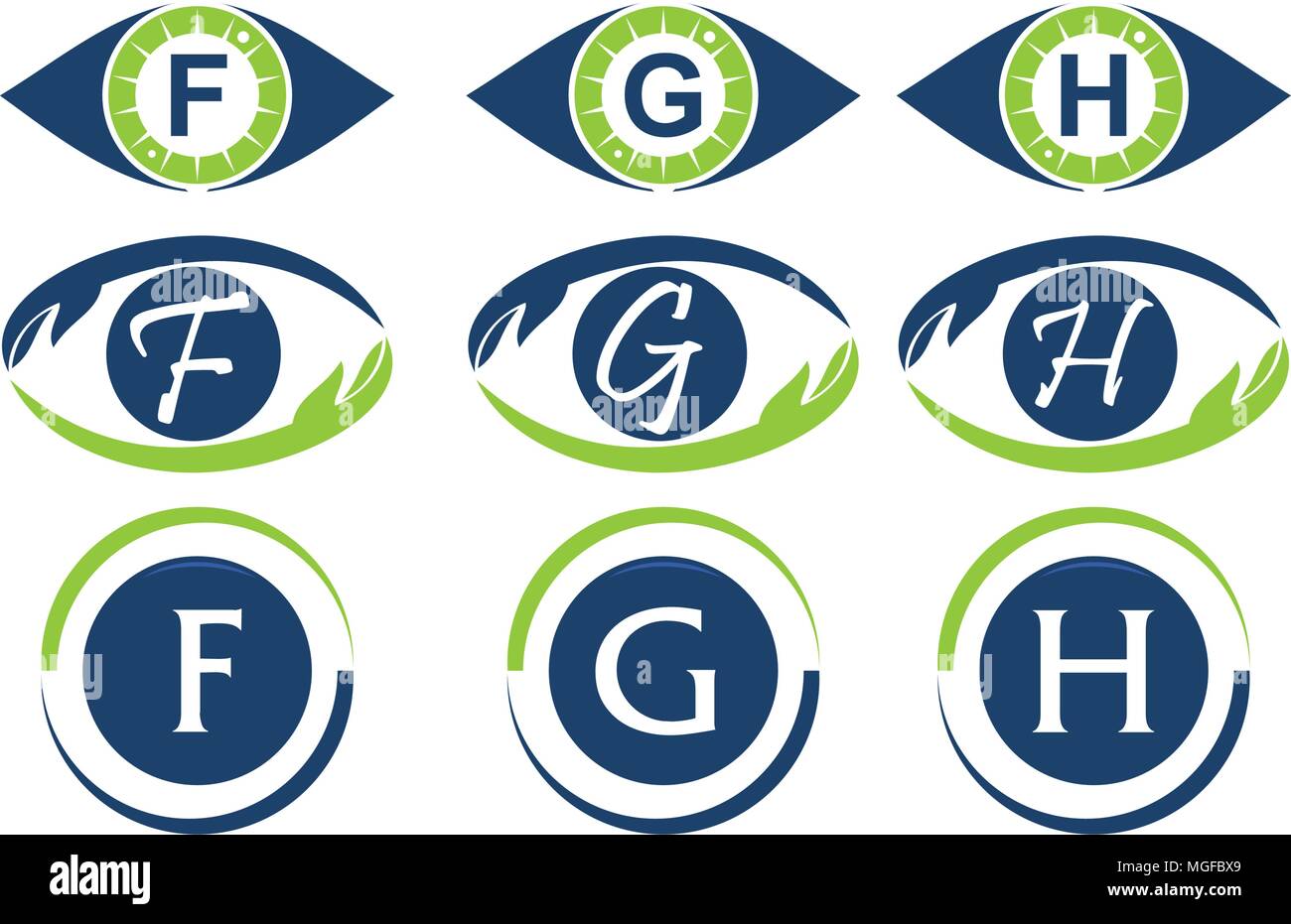 Logo eye f hi-res stock photography and images - Alamy