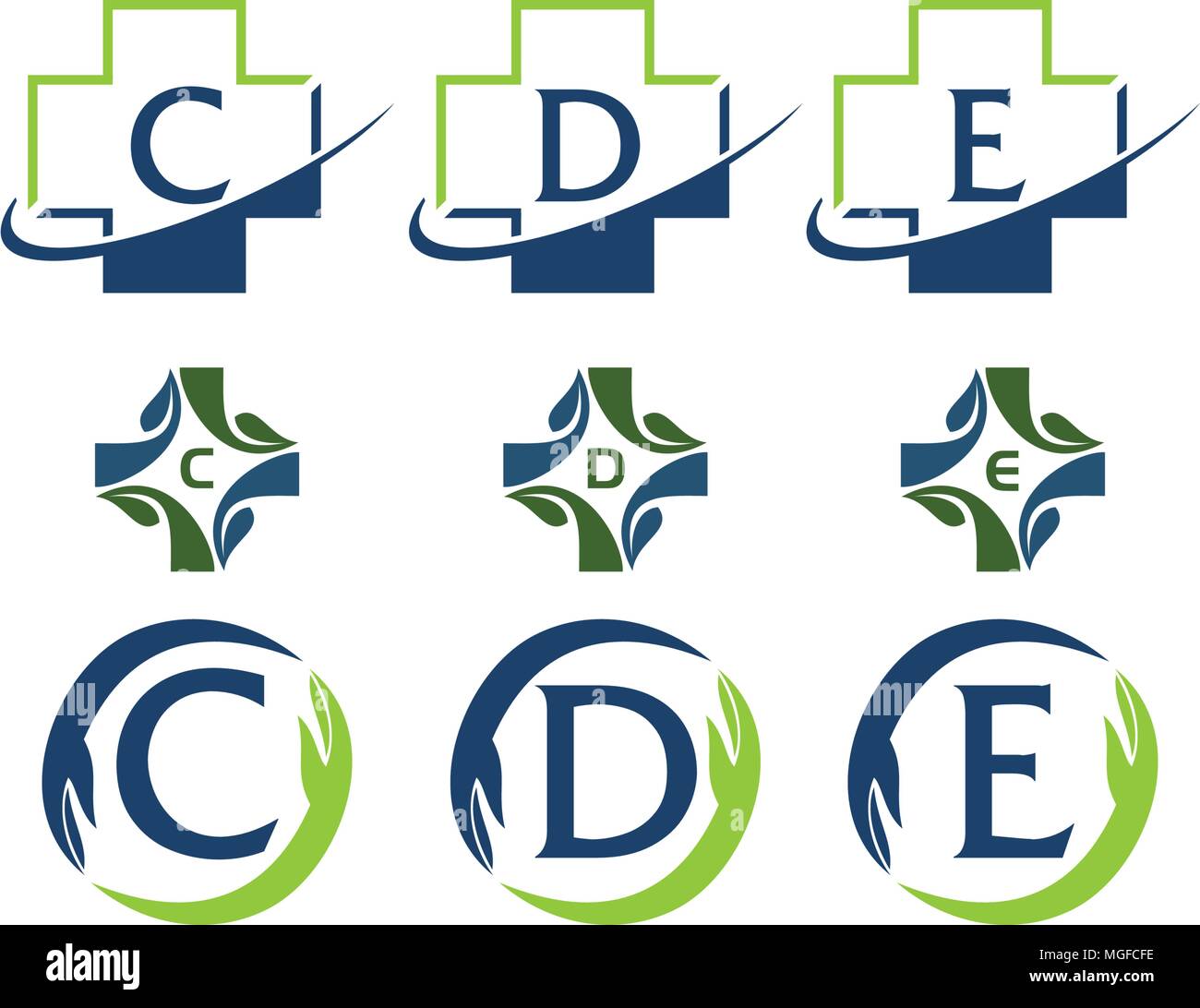 Medical Herbal Template Set Stock Vector Image & Art - Alamy