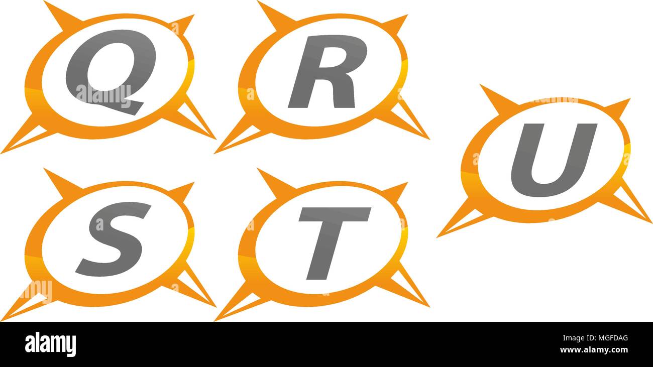 Compass Guide Solution Template Set Stock Vector Image & Art - Alamy