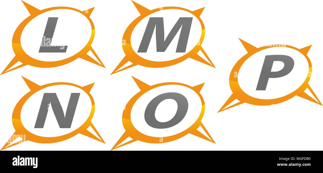 Compass Guide Solution Template Set Stock Vector Image & Art - Alamy