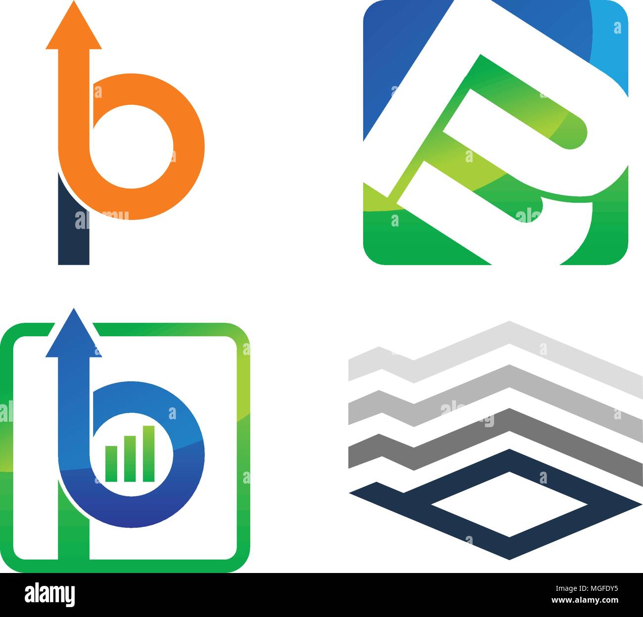 Logotype Modern Template Set Stock Vector Image & Art - Alamy