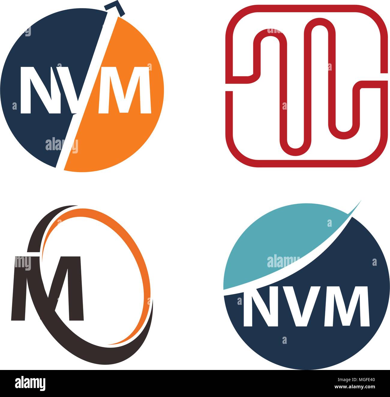 Logotype Modern Template Set Stock Vector Image & Art - Alamy