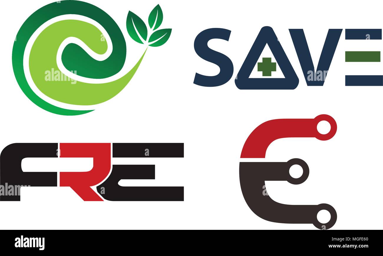 Logotype Modern Template Set Stock Vector Image & Art - Alamy