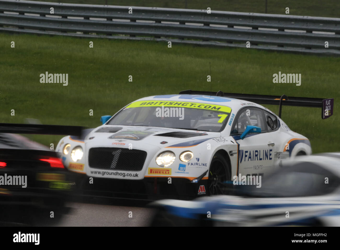 Rockingham, United Kingdom. 28th Apr, 2018. The Team Parker Racing car ...