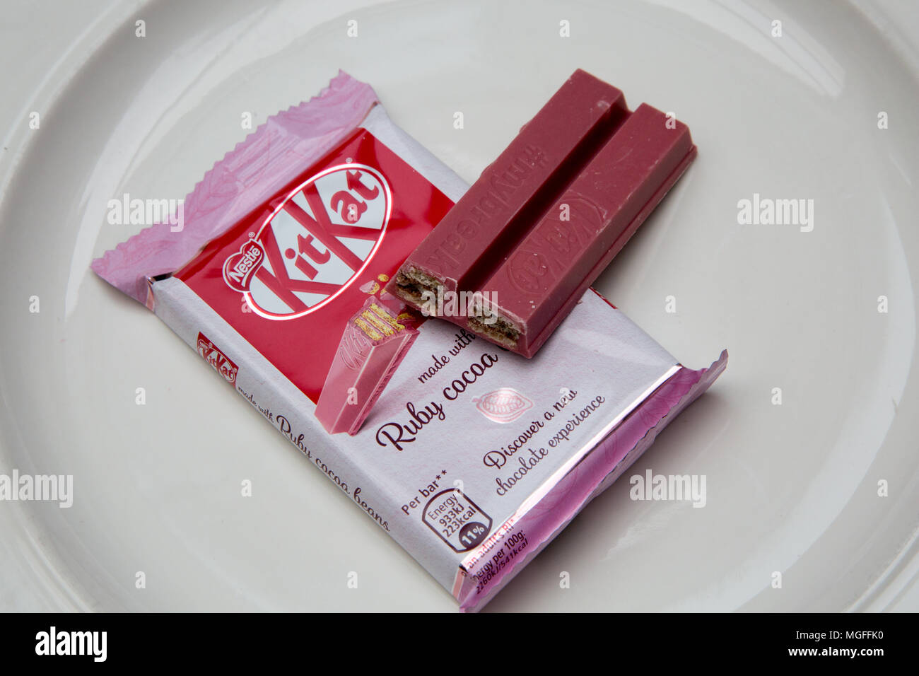Pink Kit Kat goes on sale in the UK which will be exclusively sold at ...