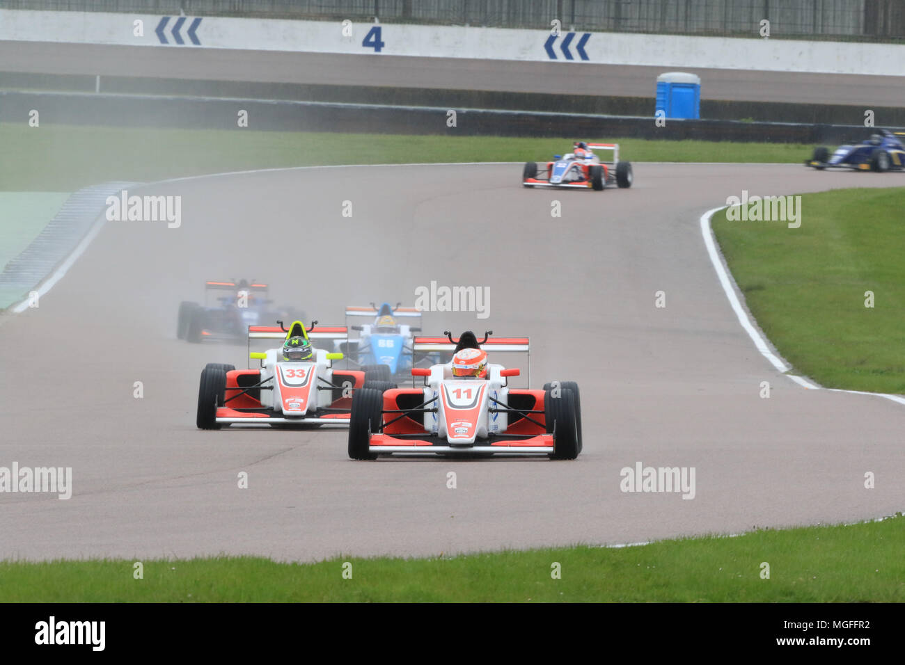 Rockingham, United Kingdom. 28th Apr, 2018. BRDC British Formula 3 (F3 ...
