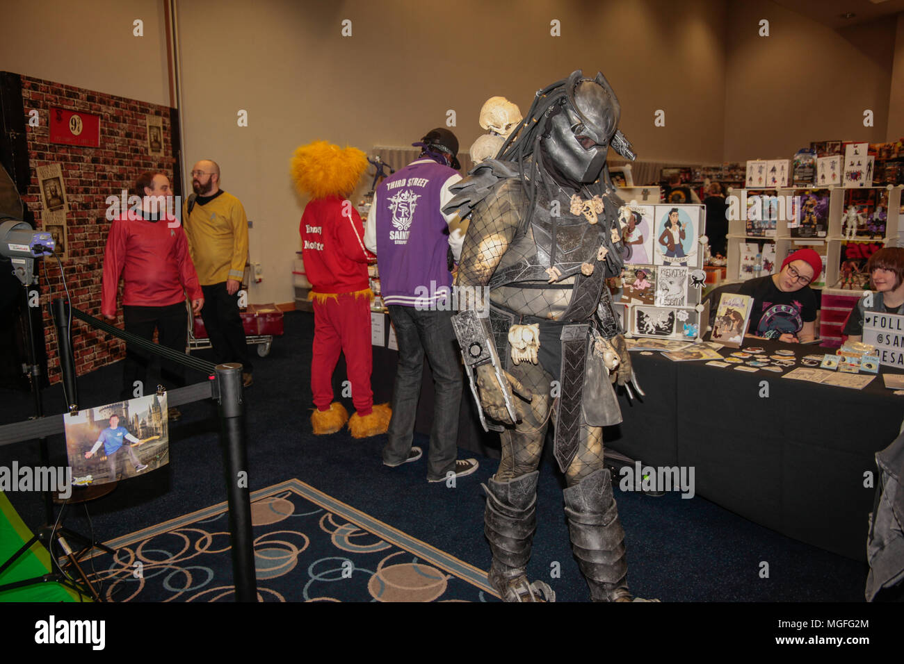 Birmingham UK 28 April 2018 Edgbaston Cricket ground held the Comic ...