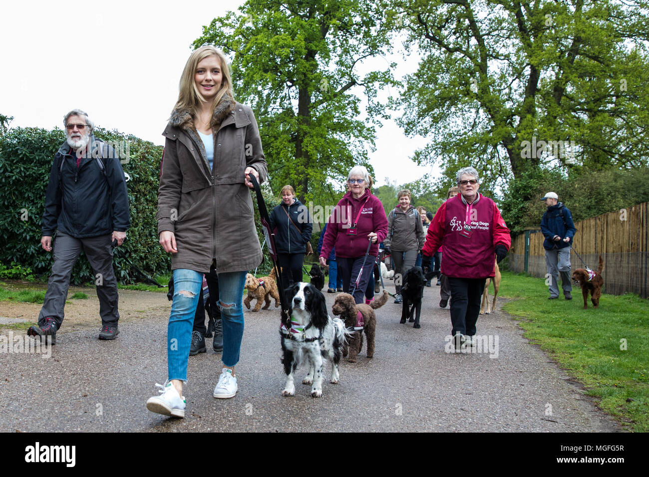 Windsor Great Park, UK. 28th April, 2018. TV presenter Rachel Riley is ...