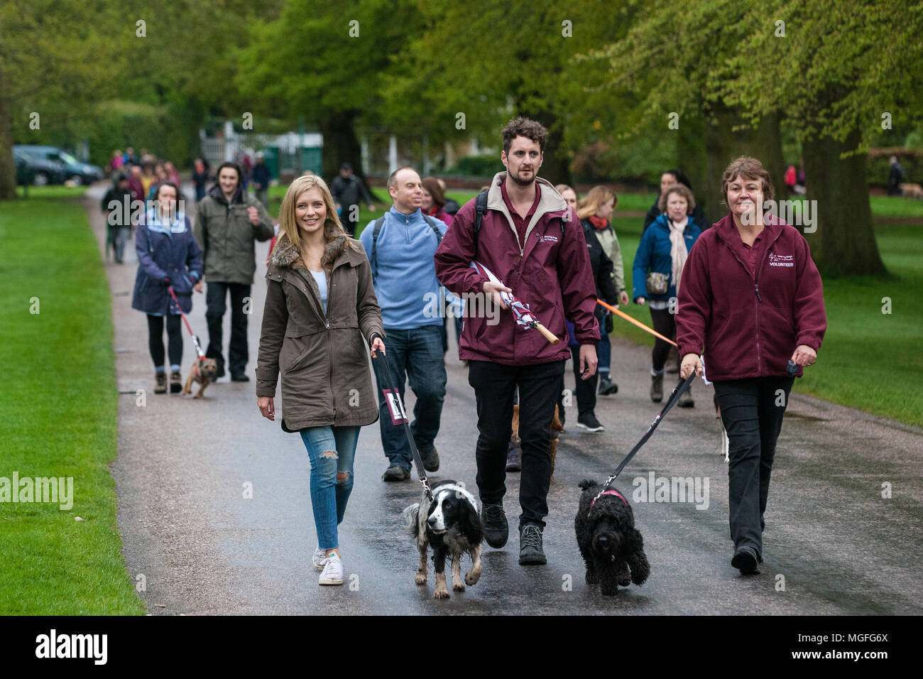 Windsor Great Park, UK. 28th April, 2018. TV presenter Rachel Riley is ...