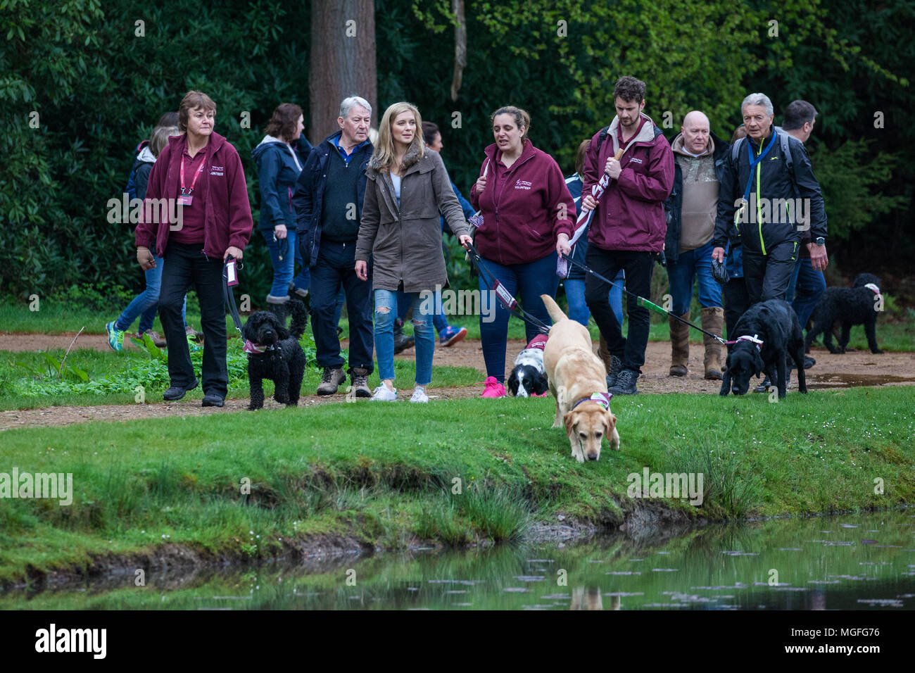 Windsor Great Park, UK. 28th April, 2018. TV presenter Rachel Riley is ...