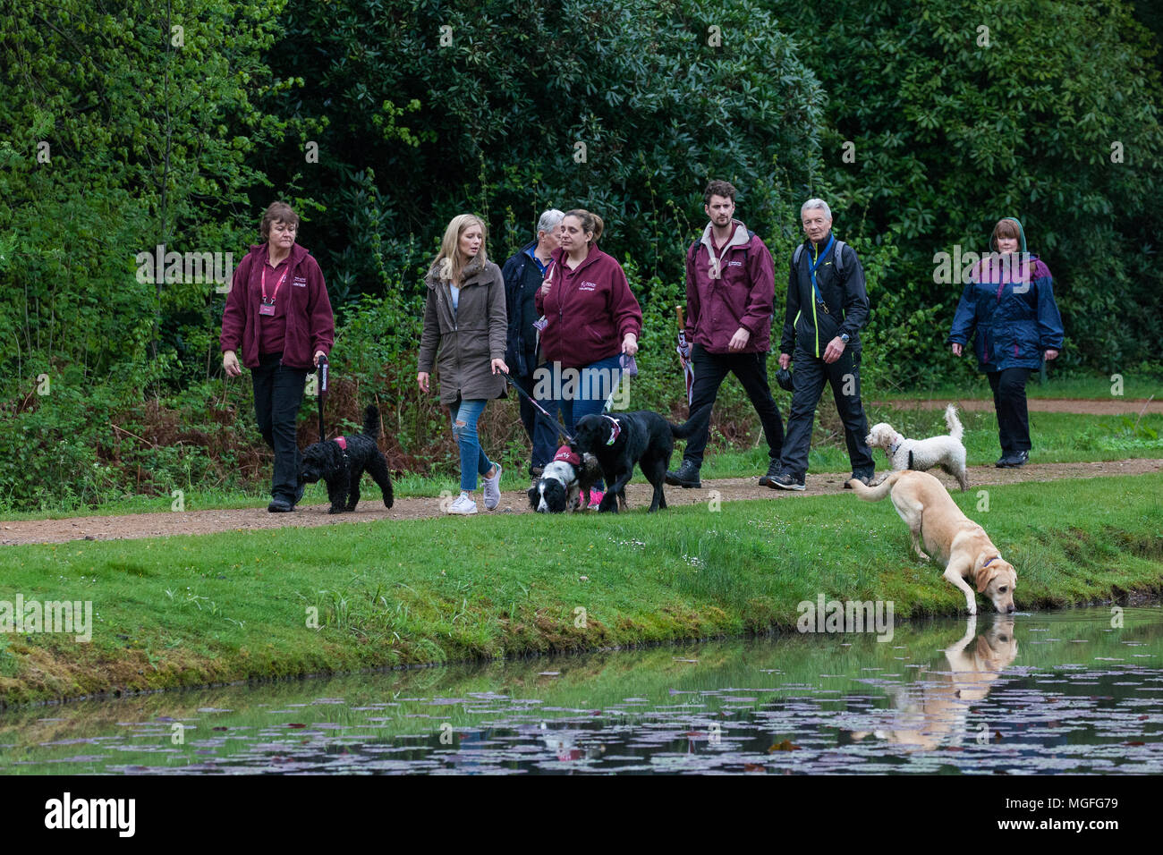 Windsor Great Park, UK. 28th April, 2018. TV presenter Rachel Riley is ...