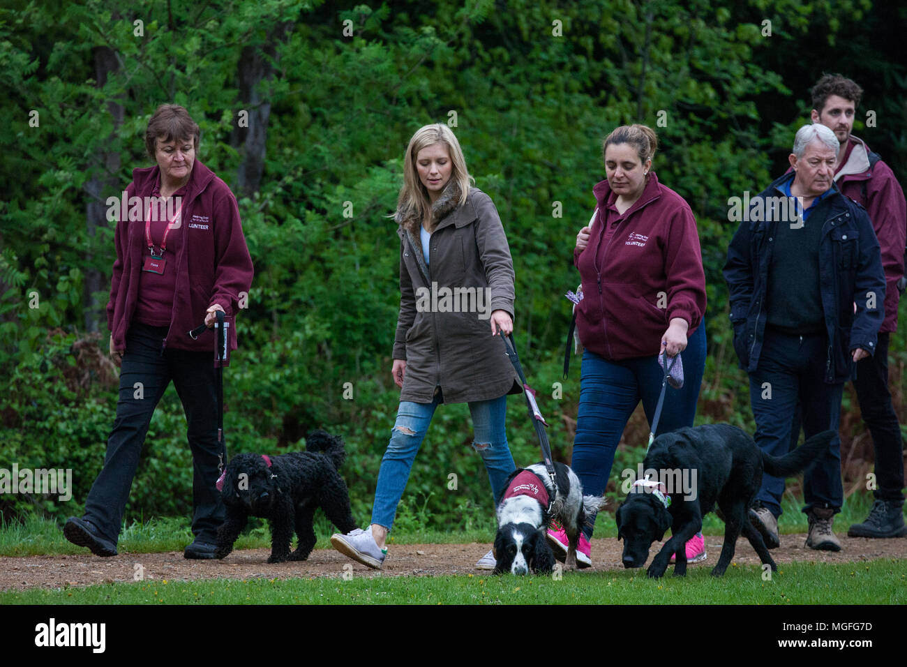 Windsor Great Park, UK. 28th April, 2018. TV presenter Rachel Riley is ...